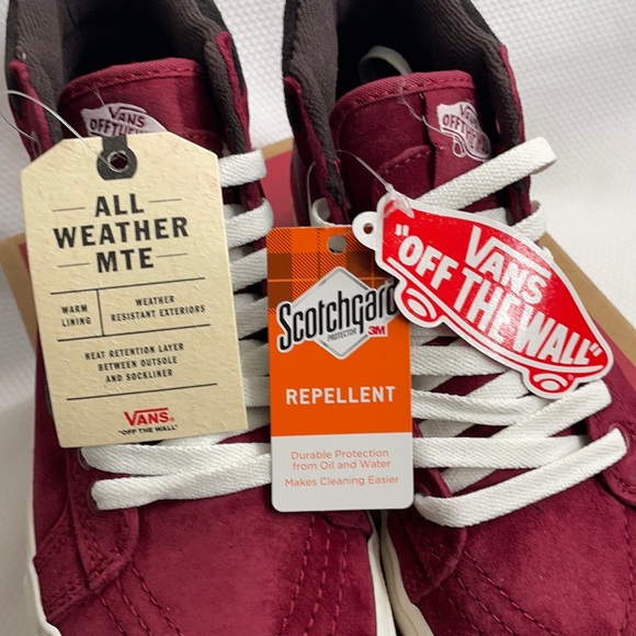 Vans | Shoes | Vans Womens Sk8 Hi Mte All Weather Burgundy And Black ...